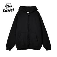 China Wholesale Designer Melanin Heavyweight Oversized Slimfit Heavy Duty 360g Cotton Zip Hood Personalised Hoodies for sale