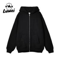 China Wholesale Designer Melanin Heavyweight Oversized Slimfit Heavy Duty 360g Cotton Zip Hood Personalised Hoodies for sale
