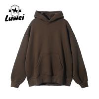 China Cheapest Oversize Heavy Men Plain Sweatshirts High Quality Street Solid Color Basic Blank Stitching Thick Cotton Comfy Hoodie for sale