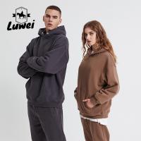 China Oversized Thick Hip Hop Plain Sublimation Cropped Hoody Cotton Hooded Drawstring Pocket Men's Sweatshirt for sale