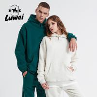 China Oversized Thick Hip Hop Plain Sublimation Cropped Hoody Cotton Hooded Drawstring Pocket Men's Sweatshirt for sale