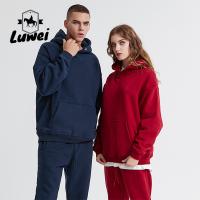China Oversized Thick Hip Hop Plain Sublimation Cropped Hoody Cotton Hooded Drawstring Pocket Men's Sweatshirt for sale