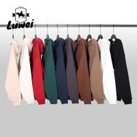 China Oversized Thick Hip Hop Plain Sublimation Cropped Hoody Cotton Hooded Drawstring Pocket Men's Sweatshirt for sale