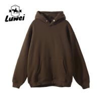 China Oversized Thick Hip Hop Plain Sublimation Cropped Hoody Cotton Hooded Drawstring Pocket Men's Sweatshirt for sale