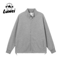 China Winter Zipper Stand Collar Printed Black Jogger Soft 400g Polar Fleece Thicken Hoodie Mens Pullover Hoody with Zipper for sale
