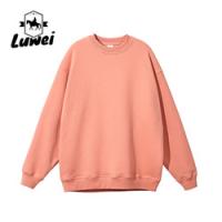 China Custom Embroidery Washed 360g Polar Fleece Solid Color Round Neck Oversized Plus Size Men's Hoodies & Sweatshirts for sale