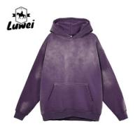 China Heavyweight Cotton Cotton Polyester Basic Fitness Crop Washed Plain Black Slim Fit Sweatshirt Street Wear Hoodie for sale