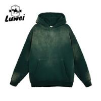 China Heavyweight Cotton Cotton Polyester Basic Fitness Crop Washed Plain Black Slim Fit Sweatshirt Street Wear Hoodie for sale