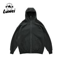 China Unisex Heavyweight Cotton Hoodie Pullover Oversized Male Blank Sweatshirts for sale