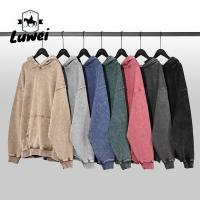 China Crop Top Heavyweight Cotton Hoodie Long Sleeve Plain Oversized Sweatshirts for sale