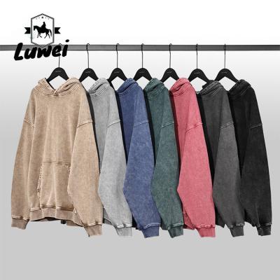 China Crop Top Heavyweight Cotton Hoodie Long Sleeve Plain Oversized Sweatshirts for sale