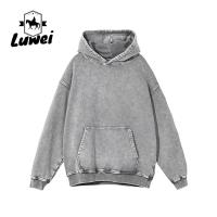 China Crop Top Heavyweight Cotton Hoodie Long Sleeve Plain Oversized Sweatshirts for sale