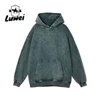 China Crop Top Heavyweight Cotton Hoodie Long Sleeve Plain Oversized Sweatshirts for sale