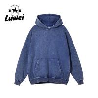 China Crop Top Heavyweight Cotton Hoodie Long Sleeve Plain Oversized Sweatshirts for sale