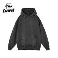 China Crop Top Heavyweight Cotton Hoodie Long Sleeve Plain Oversized Sweatshirts for sale