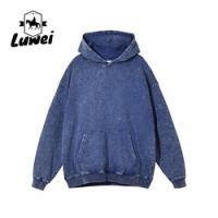 China Crop Top Heavyweight Cotton Hoodie Long Sleeve Plain Oversized Sweatshirts for sale