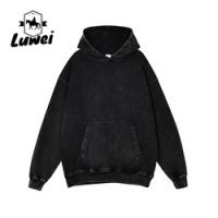 China Crop Top Heavyweight Cotton Hoodie Long Sleeve Plain Oversized Sweatshirts for sale