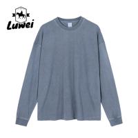 China Heavy Weight Cotton Knitted Hoodie Two Tone Cut Sew Crewneck Sweatshirt for sale