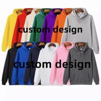 China Custom Logo Print Cotton Blank Thick Luxury Hoodies Tracksuit Unisex Fleece Embroidery Bulk Heavyweight Plain Men's Hoodies for sale
