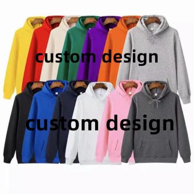 China Custom Logo Print Cotton Blank Thick Luxury Hoodies Tracksuit Unisex Fleece Embroidery Bulk Heavyweight Plain Men's Hoodies for sale