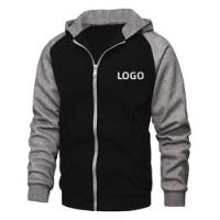 China ODM/OEM wholesale puls size men's hoodies full zip up custom print logo hoodie for man for sale