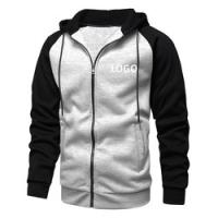 China ODM/OEM wholesale puls size men's hoodies full zip up custom print logo hoodie for man for sale
