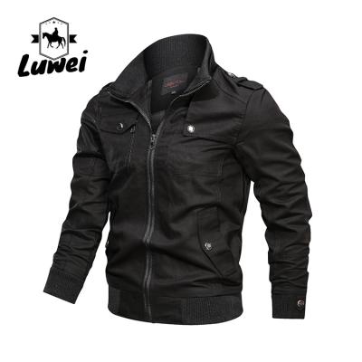 China Custom Printed Winter Padded Sportswear Utility Bomber Leather Jacket Men with Zipper Pockets for sale