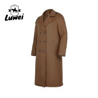 China Winter Outerwear Classictrench Breasted Plaid Utility Long Trench Coat Slim Fit Single Long Breasted Men Jacket for sale