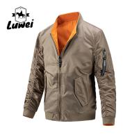 China Oem Clothing Jaket Winter Windproof Bomber Utility Polyester Motorcycle Fabric Outdoor Collar Jackets for Mens for sale
