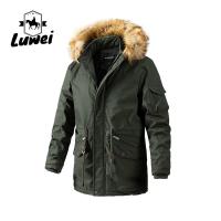 China Winter Warm Water Proof Long Plus Size Utility Cotton Men Parka Coat Plus Size Trench Coats Jacket with Hooded for sale