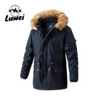 China Winter Warm Water Proof Long Plus Size Utility Cotton Men Parka Coat Plus Size Trench Coats Jacket with Hooded for sale