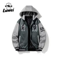 China Fashion Hip Hop Streetwear Outdoor Embroidery Utility Motorcycle College Hooded Baseball Men Jacket with Custom Logo for sale