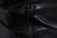 China Oem Custom Logo Oversize Waterproof Blouson Utility Motorcycle Coat Pu Leather Stand Collar Men Jackets for sale