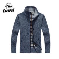 China Full Zip Male Cardigan Clothing Zip Up Thicken Utility Knit Large Size Men Men's Sweaters Jackets with Pocket for sale
