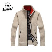 China Winter Thick Warm Turtleneck Giacca Oversize Utility Elastic Men's Knitwear Cardigan Zipper Knitted Sweater Jackets for sale