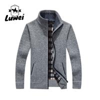 China Winter Thick Warm Turtleneck Giacca Oversize Utility Elastic Men's Knitwear Cardigan Zipper Knitted Sweater Jackets for sale