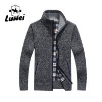 China Winter Thick Warm Turtleneck Giacca Oversize Utility Elastic Men's Knitwear Cardigan Zipper Knitted Sweater Jackets for sale