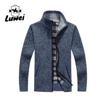 China Winter Thick Warm Turtleneck Giacca Oversize Utility Elastic Men's Knitwear Cardigan Zipper Knitted Sweater Jackets for sale