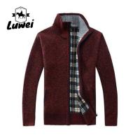 China Winter Thick Warm Turtleneck Giacca Oversize Utility Elastic Men's Knitwear Cardigan Zipper Knitted Sweater Jackets for sale