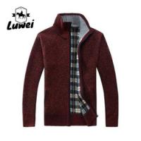China Winter Thick Warm Turtleneck Giacca Oversize Utility Elastic Men's Knitwear Cardigan Zipper Knitted Sweater Jackets for sale