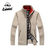China Winter Thick Warm Turtleneck Giacca Oversize Utility Elastic Men's Knitwear Cardigan Zipper Knitted Sweater Jackets for sale