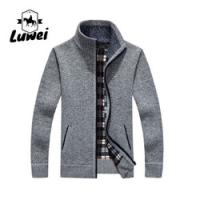 China Winter Thick Warm Turtleneck Giacca Oversize Utility Elastic Men's Knitwear Cardigan Zipper Knitted Sweater Jackets for sale