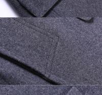 China Wholesale Long Overcoat Single Windbreak Jacket Utility Trench Breasted Chaqueta Hombre Solid Color Men Coat for sale