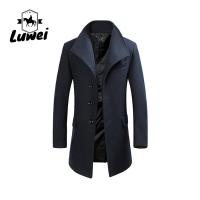 China Winter Men Jacket Chaquetas Rectas Para Hombre Blouson Utility Outerwear Long Overcoat Elegant Slim Long Coats for sale