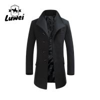 China Winter Men Jacket Chaquetas Rectas Para Hombre Blouson Utility Outerwear Long Overcoat Elegant Slim Long Coats for sale