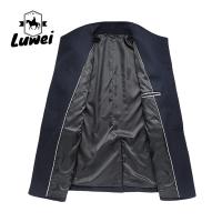 China 2022 Fashion Overcoat Jaket Single-breasted Utility Chaquetas Manteau Plain Men's Wear Long Coat Windbreaker Jacket for sale