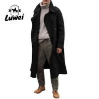 China Wholesale Supply Abrigo Para Hombre Casacos Utility Masculinos Palto Turndown Collar Single-breasted Coat Men Jacket for sale