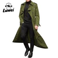 China Hot Sale Plus Size Overcoat Casual Slim Fit Men's Utility Long Windbreaker Chaquetas De Hombre Men Coat Jacket for sale