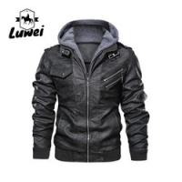 China Leather Plus Size Motorcycle Trench Jaqueta Windcheater Utility Outdoor Sports Jacket Trench Faux Fur Coat for sale