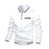 China Custom New Design Classic Winter Flight Man Bomber Jacket Woven Printed Coated Smart Casual Printed Jackets for Summer 3-7 Days for sale